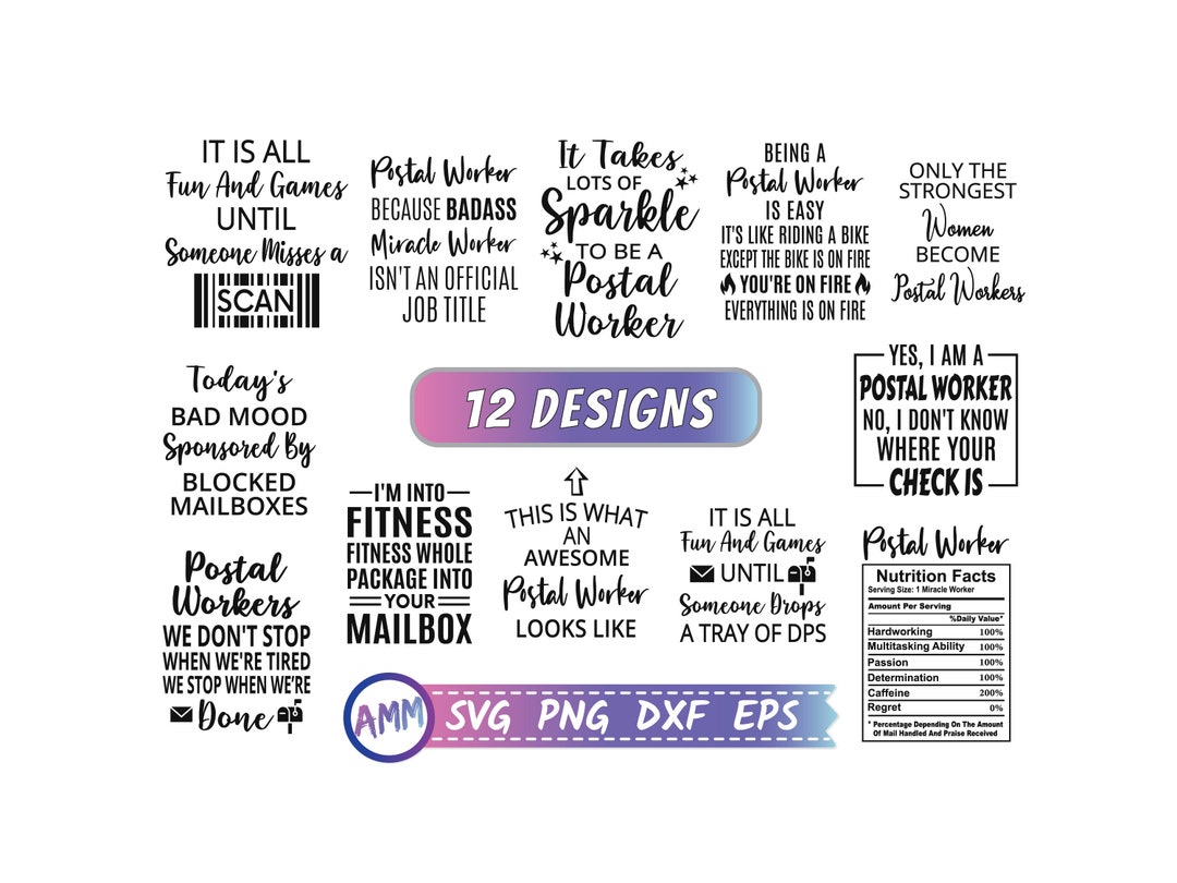 Postal Worker Svg, Bundle Svg, Post Office Svg, Postman Svg, Post ...