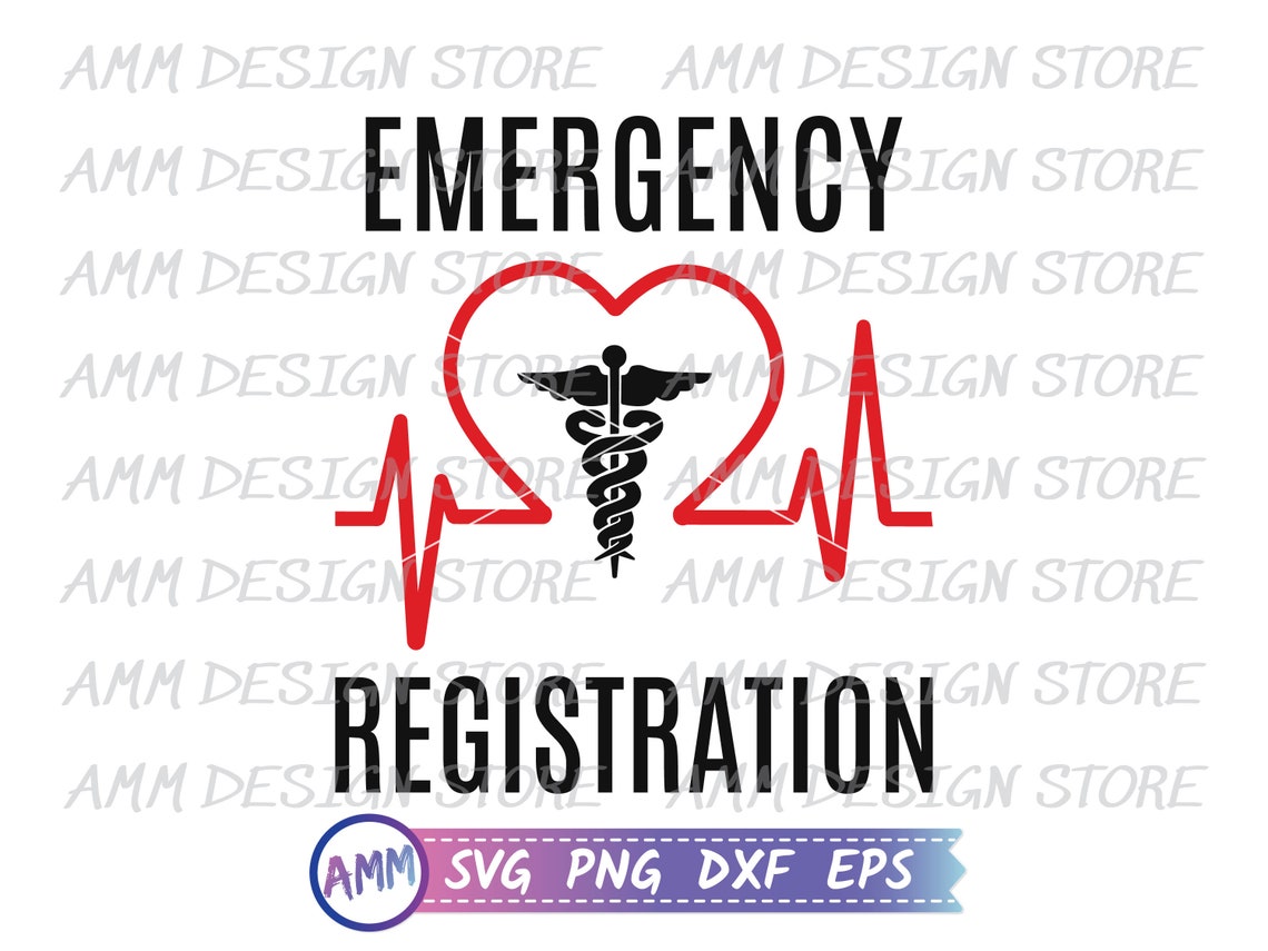 Emergency Registration Svg ER Registration Svg ER Nurse Svg - Etsy