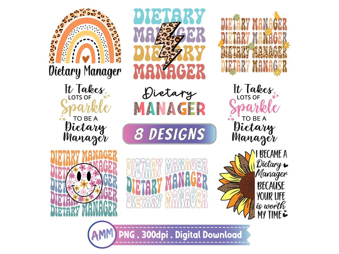 Dietary Manager Png, Bundle, Retro, Dietary Week, Shirt Png, Leopard ...