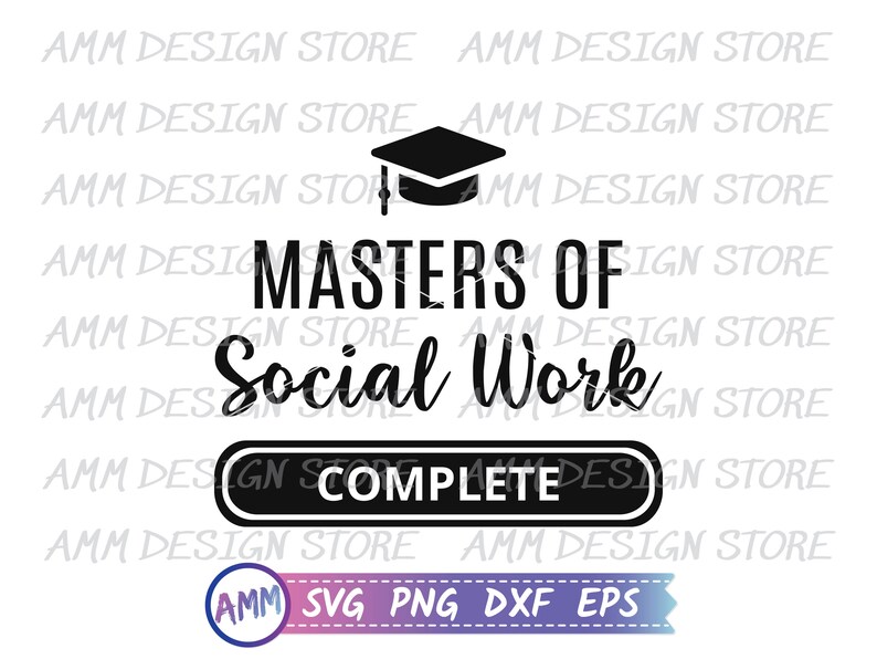 Social Worker Svg Sw Svg Masters Of Social Work Masters Of Etsy