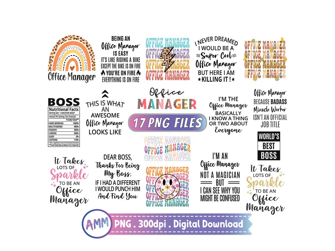 Office Manager Png, Office Manager Bundle Png, Office Manager Shirt Png ...