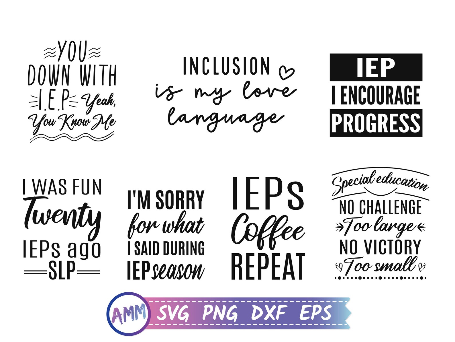 SPED Teacher Svg Bundle Svg Special Education Svg IEP - Etsy