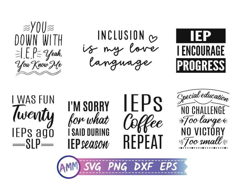 SPED Teacher Svg Bundle Svg Special Education Svg IEP - Etsy Hong Kong