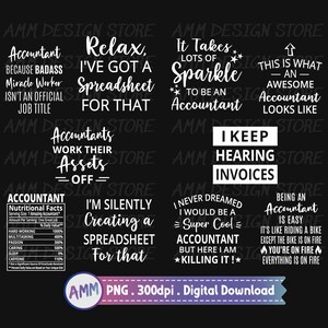 Accountant Png, Bundle, Accountant Design, Accountant Sublimation PNG ...