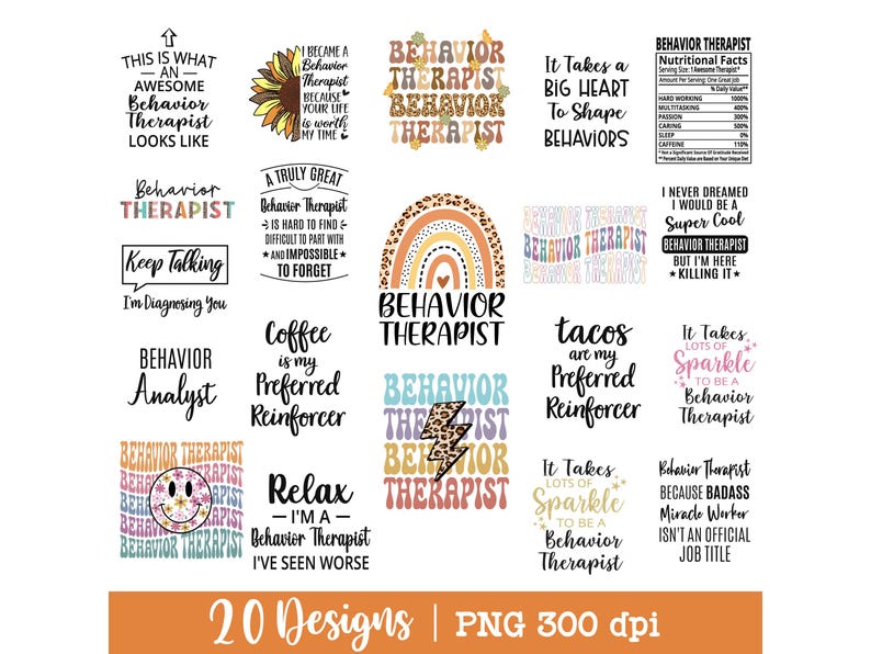 Behavior Therapist Png, Aba Png, Bcba Png, Bundle, Rbt Png, A Lot of ...