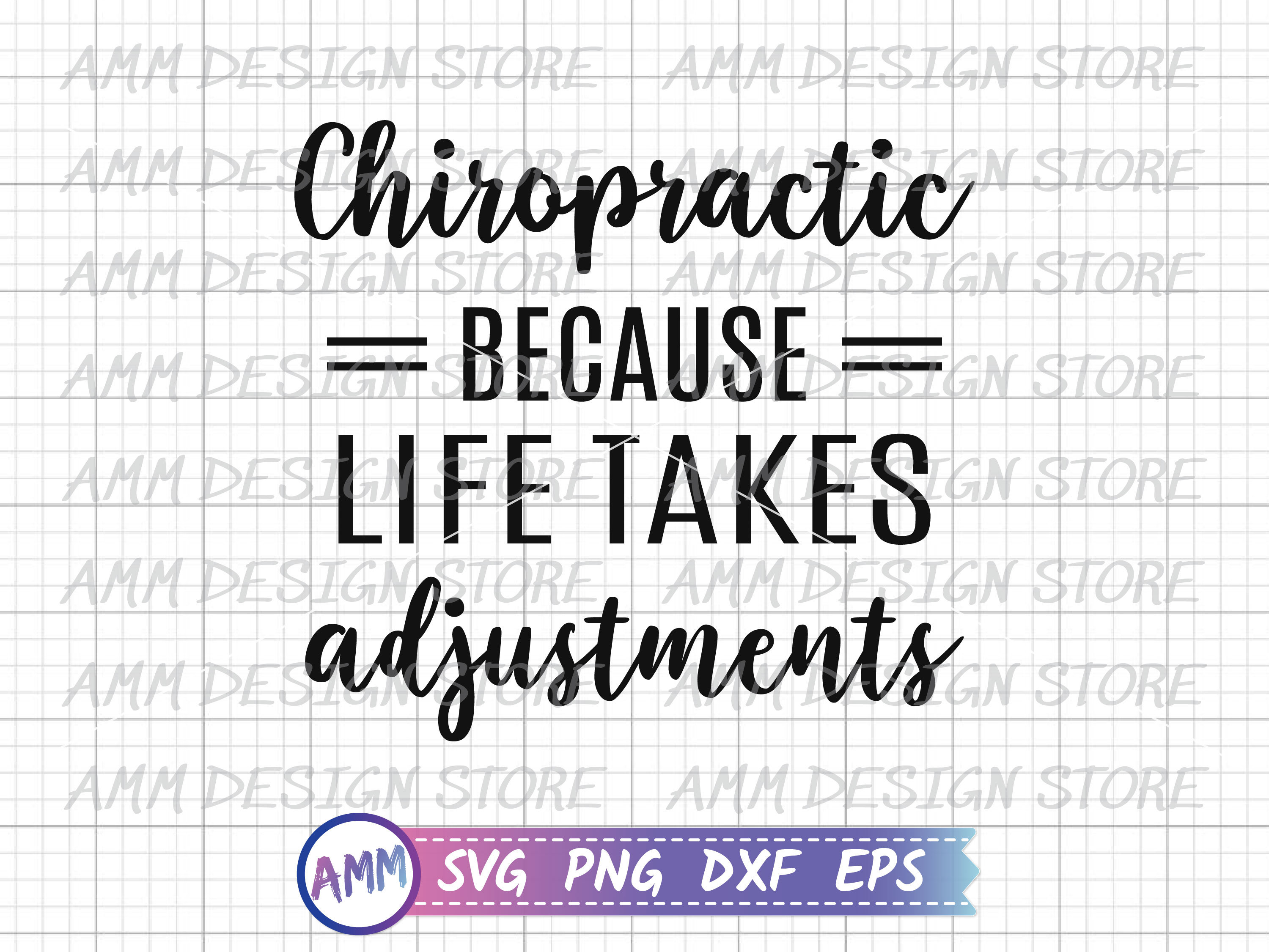 Chiropractor svg Chiropractic because life takes adjustments | Etsy