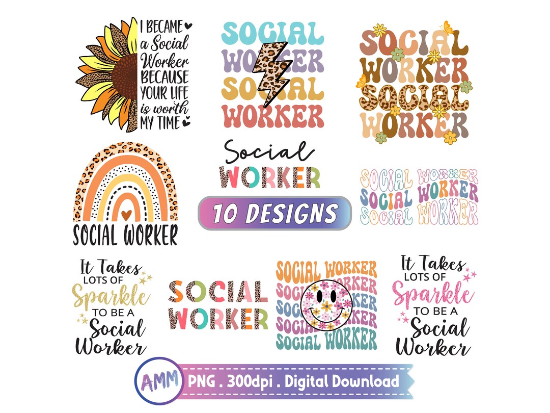 Social Worker Png, Social Worker Bundle Png, Social Worker Digital ...