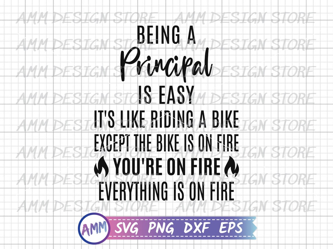 Principal SVG Being A Principal is Easy SVG Svg Principal - Etsy