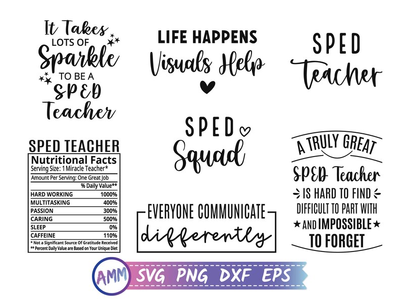 SPED Teacher Svg Bundle Svg Special Education Svg IEP - Etsy
