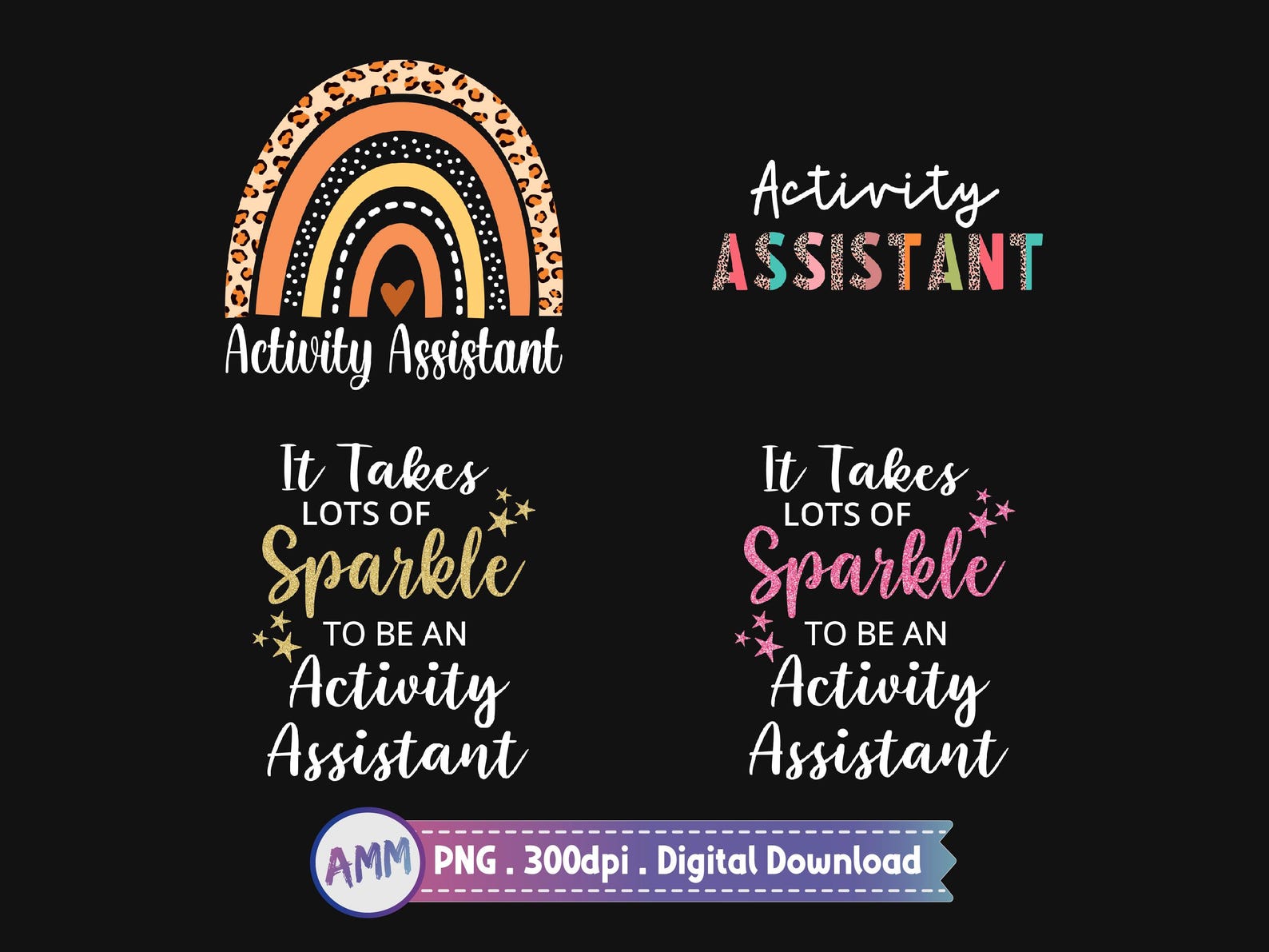 Activity Assistant Png, Bundle, Activity Assistant Shirt Png, Sparkle ...
