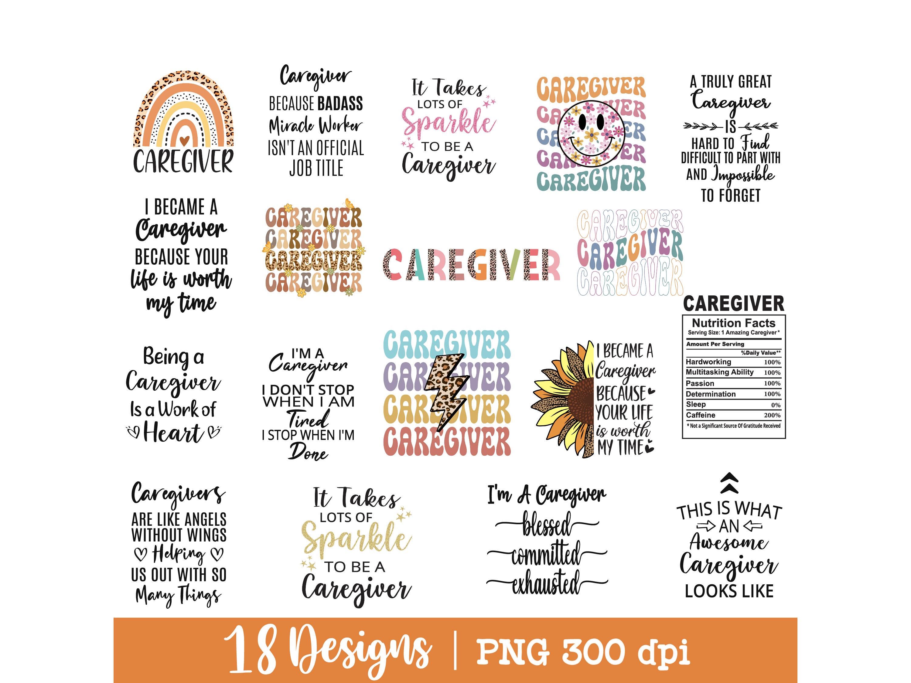Caregiver Png, Caregiver Bundle Png, Caregiver Png Design, Caregiver ...