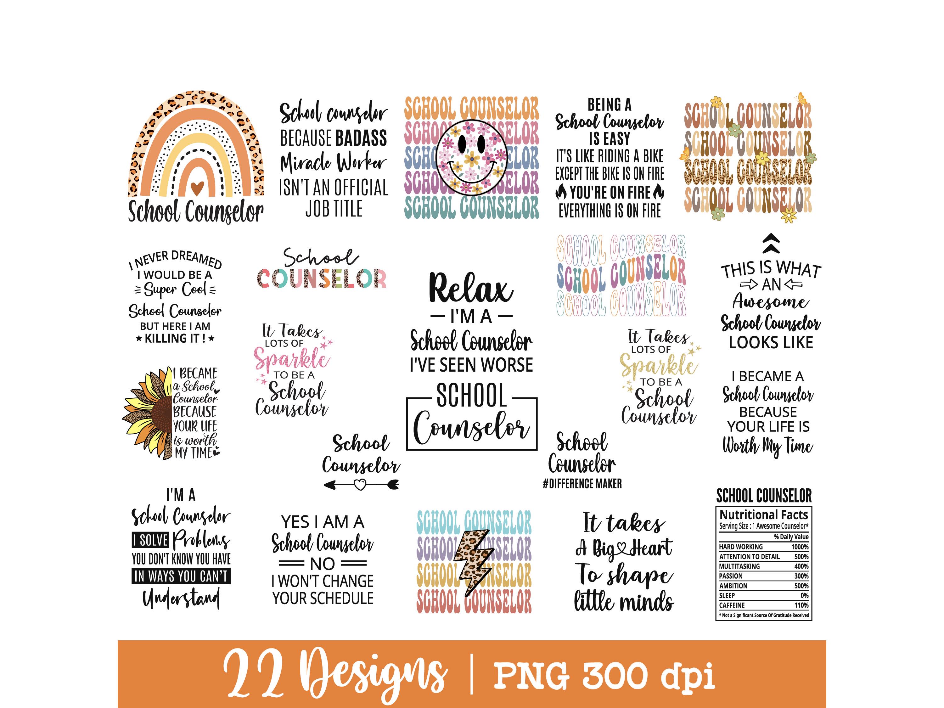School Counselor Png, Bundle, Guidance Counselor Png Design, Counseling ...