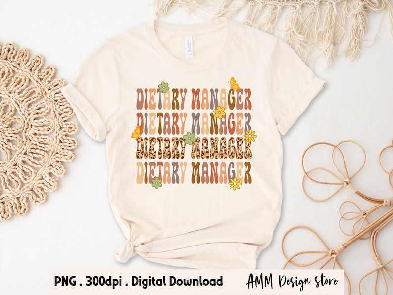 Dietary Manager Png, Bundle, Retro, Dietary Week, Shirt Png, Leopard ...