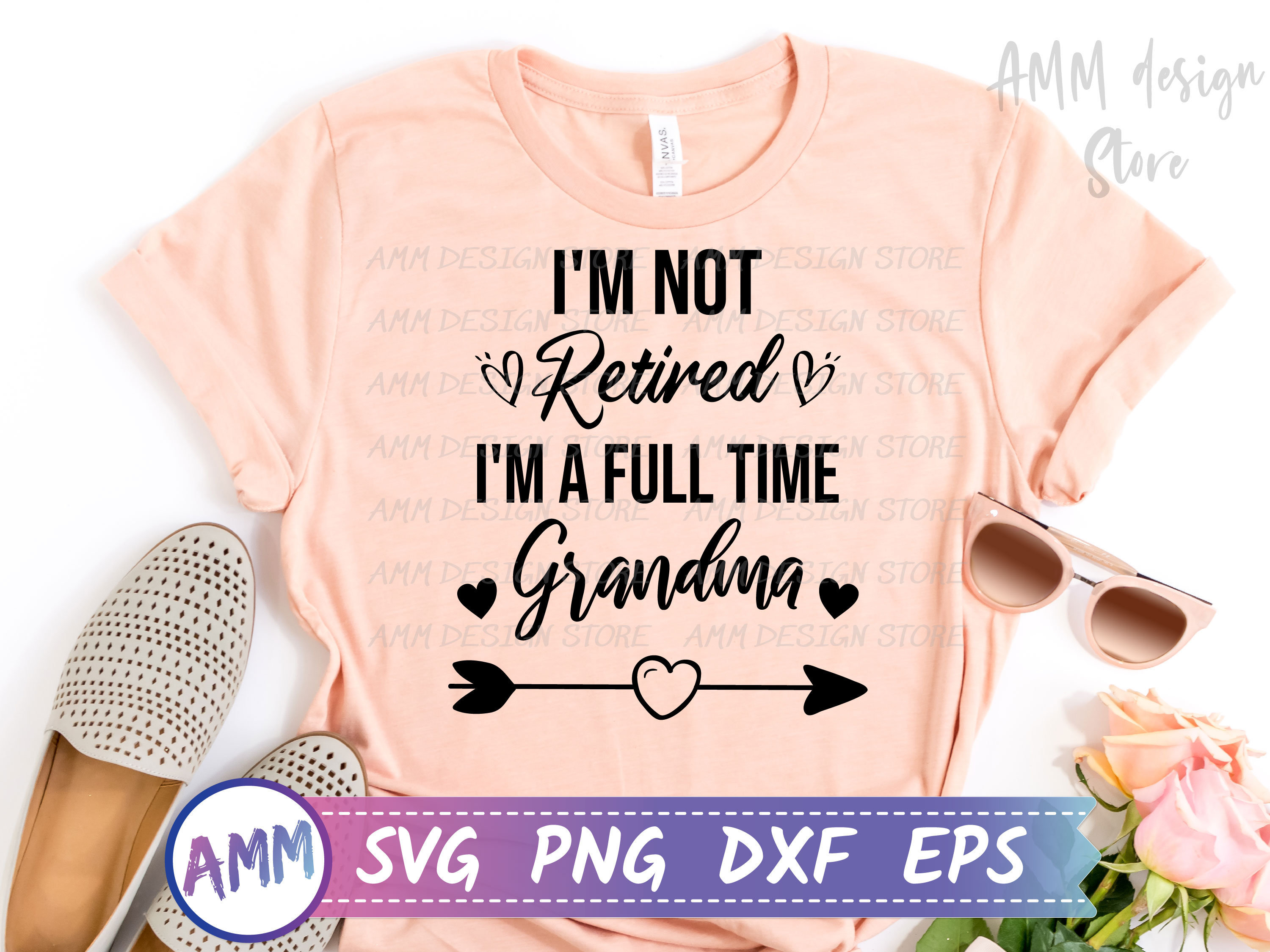 I'm Not Retired I'm a Full Time Grandma Svg Grandma - Etsy