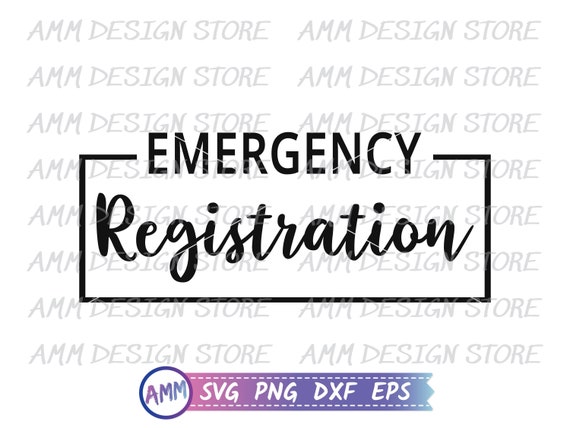 Emergency Registration Svg ER Registration Svg ER Nurse Svg - Etsy