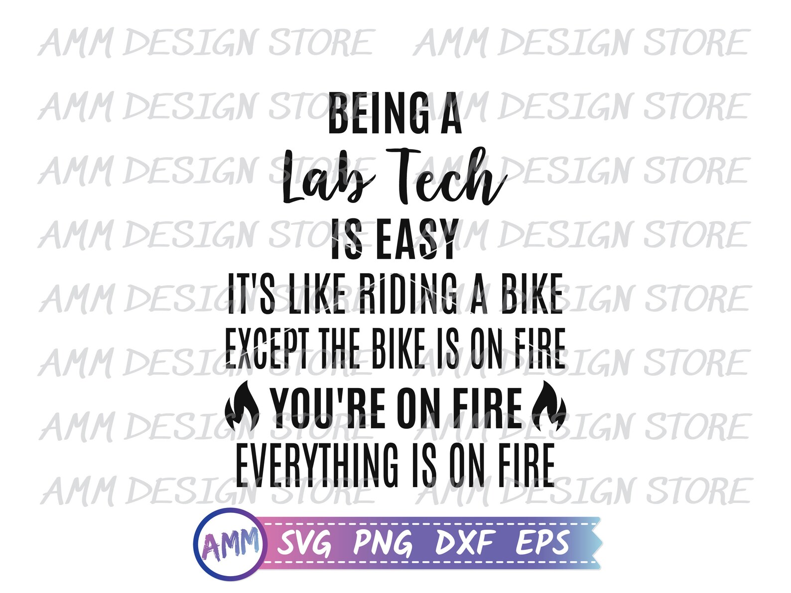 Lab Tech Svg Being A Lab Tech is Easy SVG Svg Laboratory - Etsy