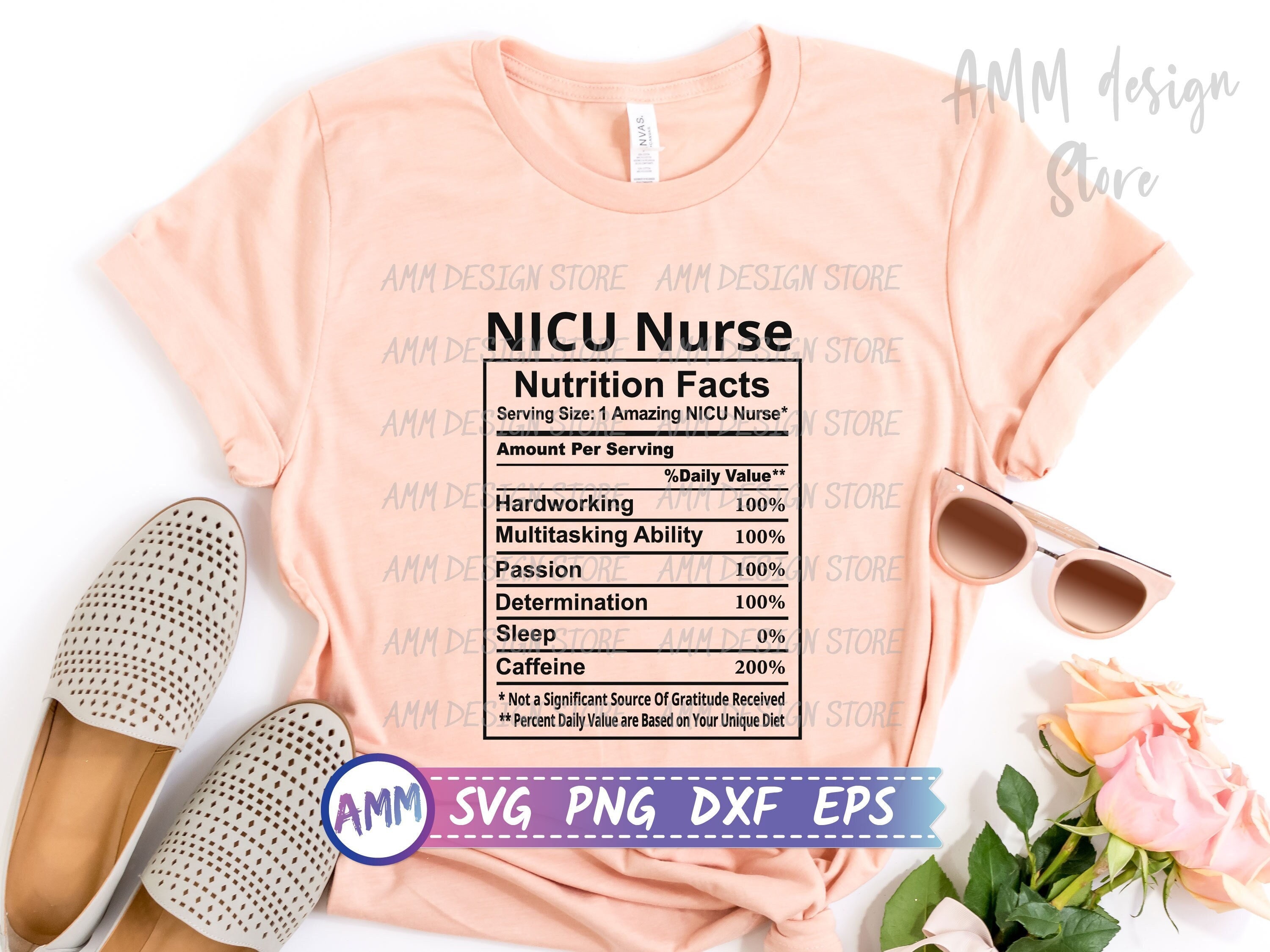 NICU Nurse Svg, NICU Nurse Nutritional Facts Svg, Neonatal Nurse, NICU ...