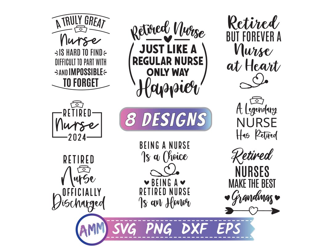 Retired Nurse SVG, Bundle Svg, Nurse Retirement Svg, Retirement Nurse ...