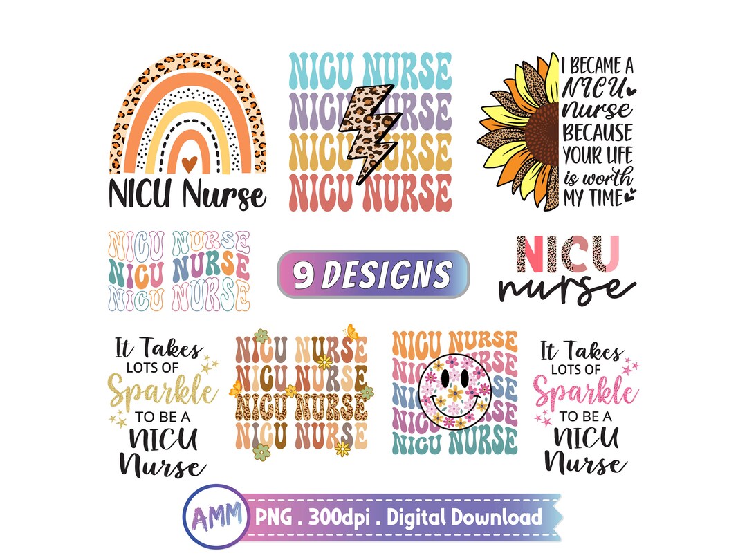 NICU Nurse Png, Neonatal Nurse Bundle Png, NICU Nurse Shirt Png, Nicu ...