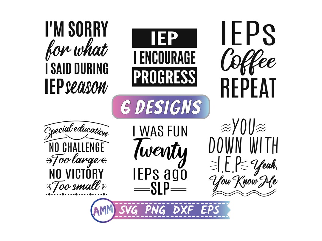 IEP Svg, IEP Svg Bundle , Special Education Svg, IEP Teacher Svg ...