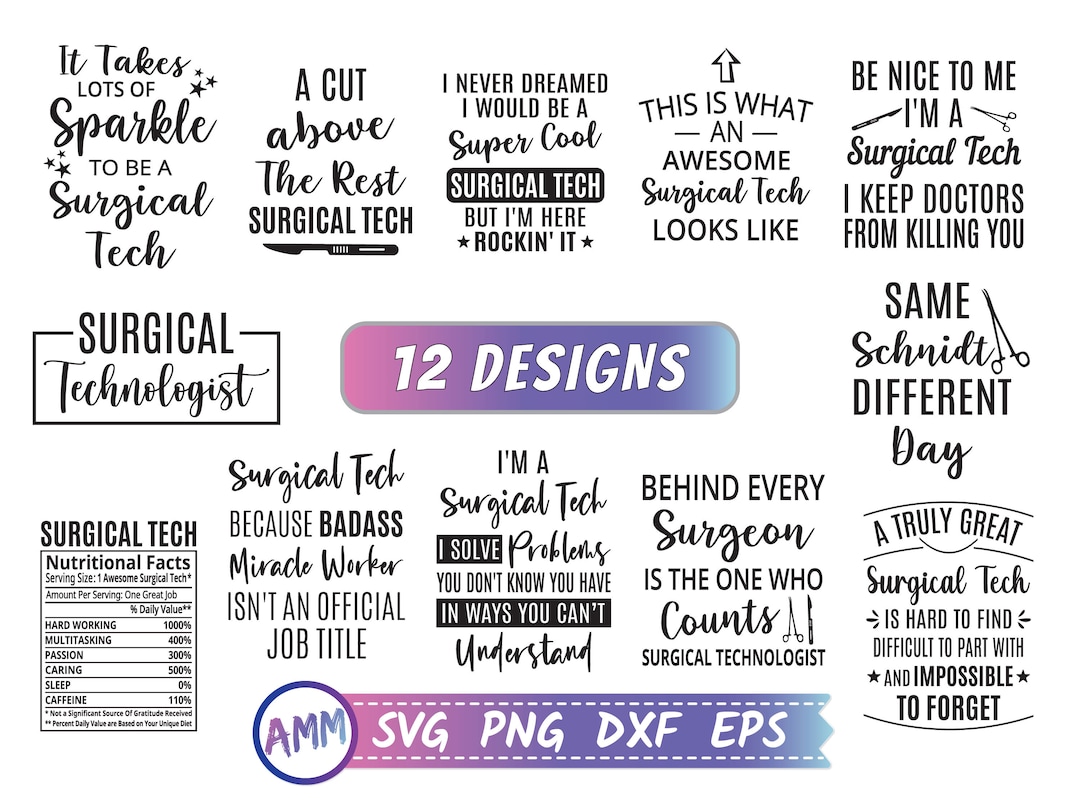 Surgical Tech Svg, Bundle Svg, Surgical Technologist Svg, Surgical Tech ...