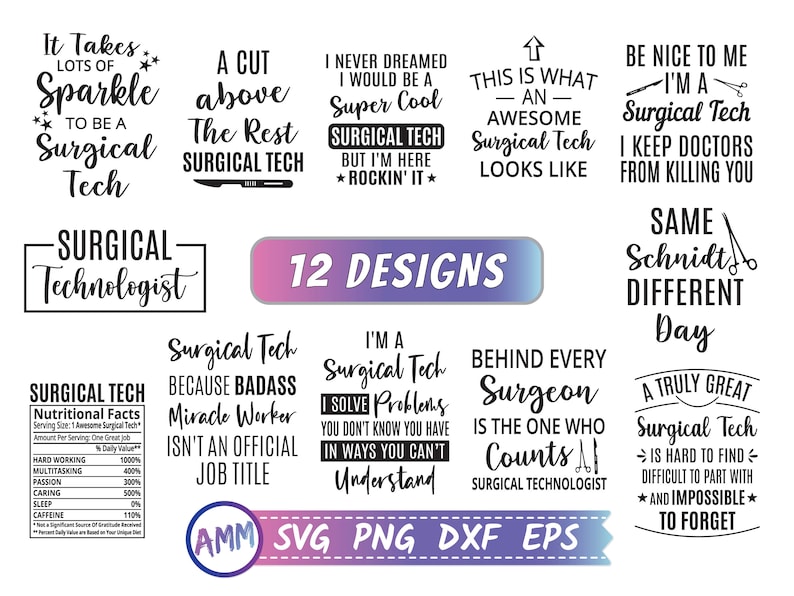 Surgical Tech Svg Bundle Svg Surgical Technologist Svg - Etsy