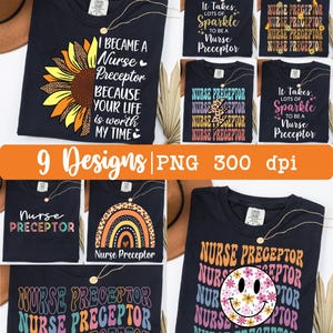 Nurse Preceptor Png, Bundle, Nurse Preceptor Shirt Png, Leopard, Retro ...