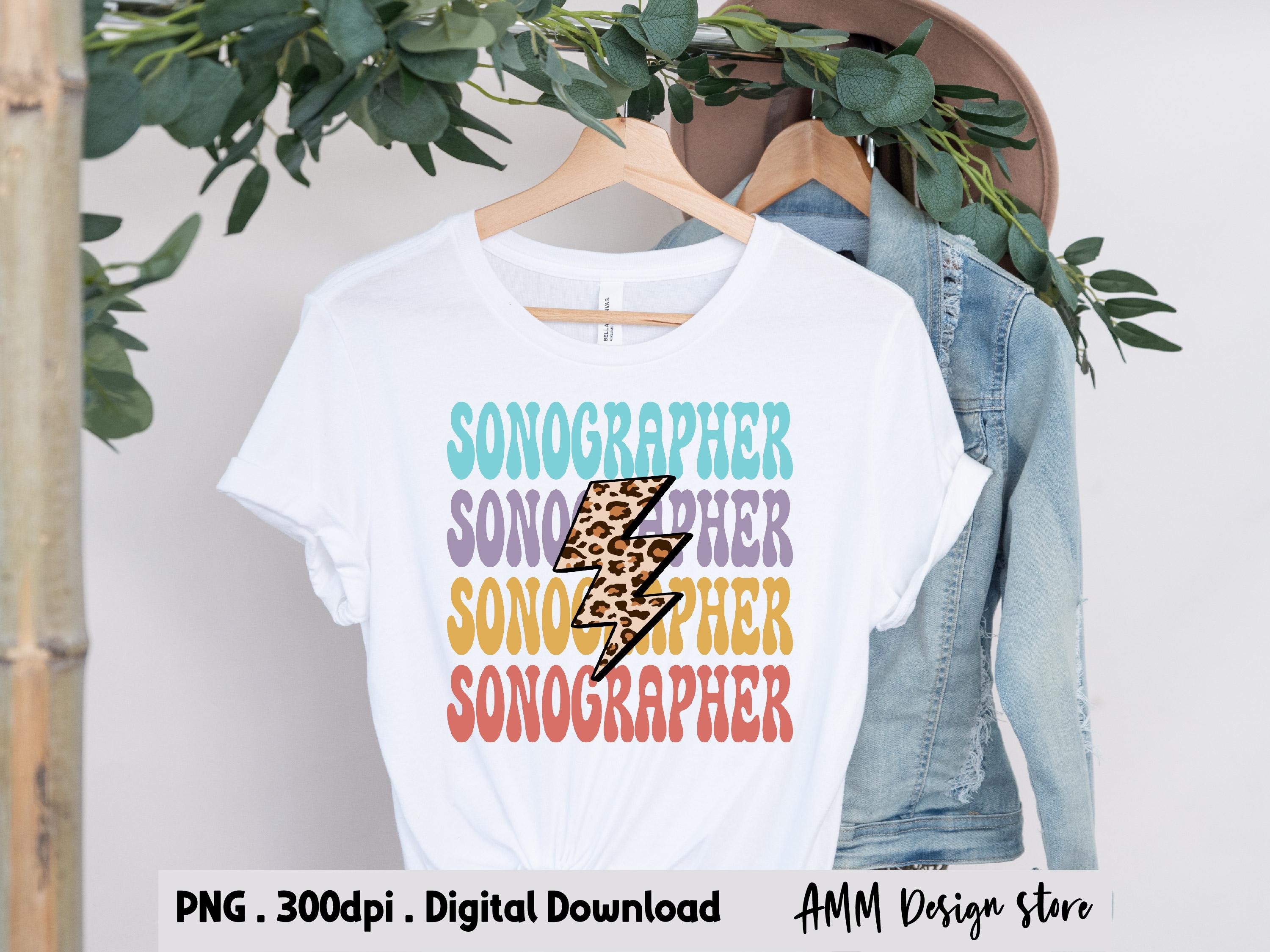 Sonographer Png, Bundle, Sonography Png, Shirt Png, Retro, Rainbow ...