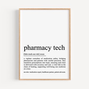 Pharmacy Tech Definition Print, Pharmacy Tech Gifts, Pharmacy Tech Png ...