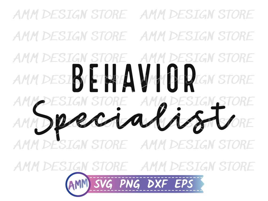 Behavior Specialist Svg Bundle Svg BCBA Svg Behavior - Etsy