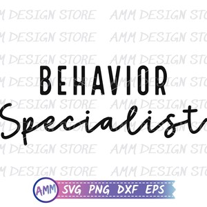Behavior Specialist Svg, Bundle Svg, BCBA Svg, Behavior Analyst Svg ...