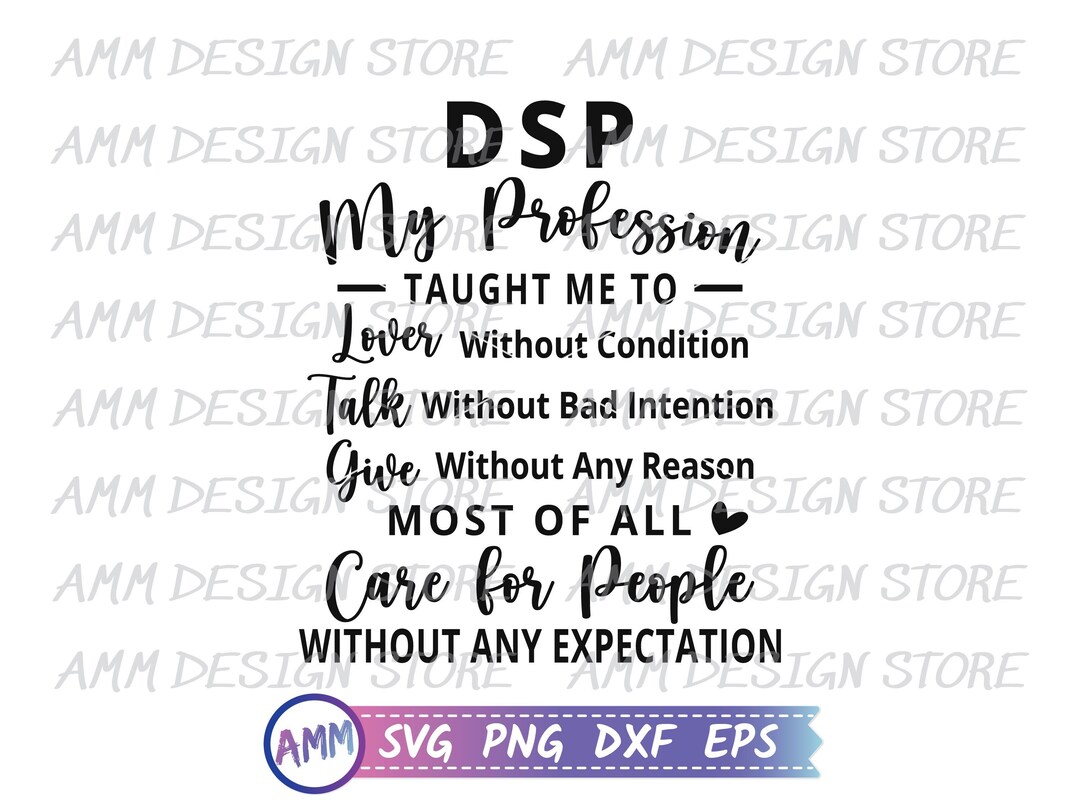 DSP Svg, Direct Support Professional Svg, DSP Care for People Without ...