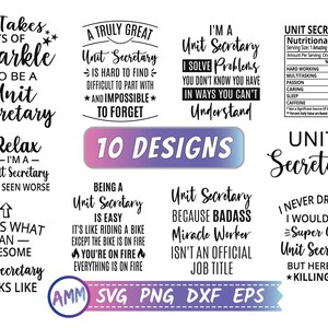 Unit Secretary SVG Unit Secretary Bundle Svg Shirt Svg 10 - Etsy