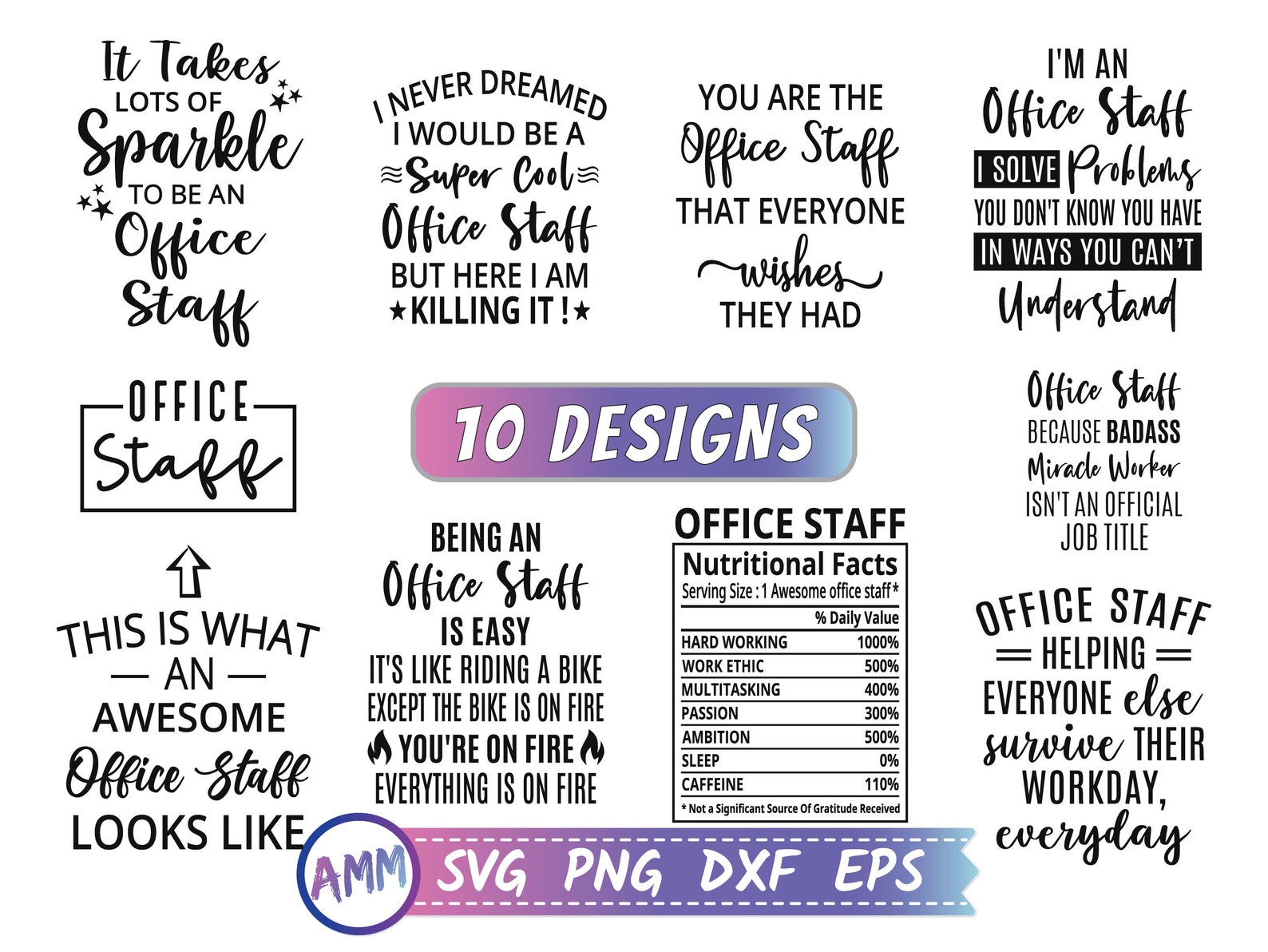 Office Staff Svg Office Staff Bundle Svg Secretary Svg - Etsy