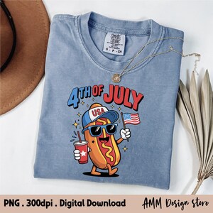 4th of July Hotdog, Funny Fourth of July, America Hot Dog Png, Girly ...