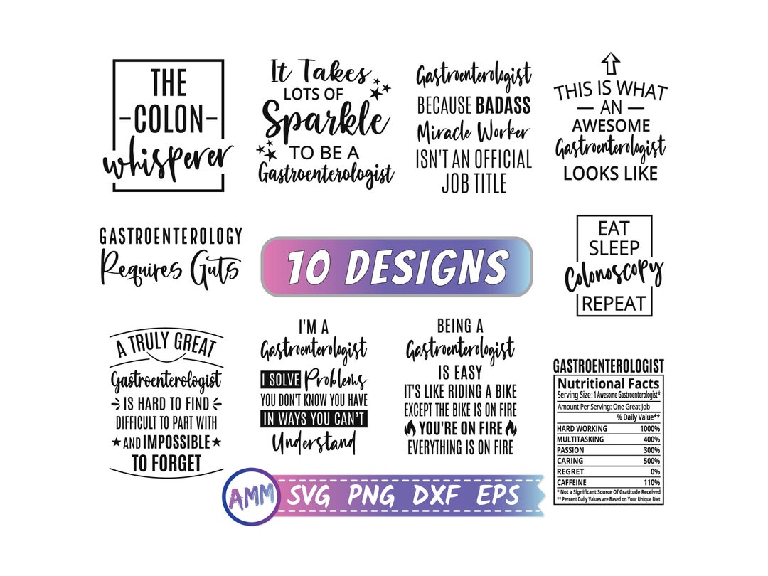 Gastroenterologist Svg, Gastroenterologist Bundle, GI Doctor Svg, 10 ...