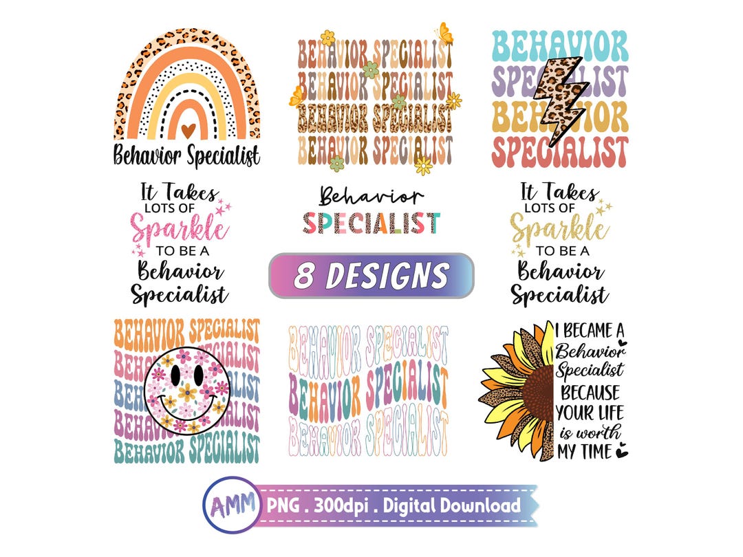 Behavior Specialist Png, Bundle, ABA Png, RBT Png, BCBA Png, Shirt Png ...
