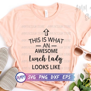 Lunch Lady SVG, Lunch Lady Bundle SVG, 12 Designs, Cafeteria Lady Svg ...