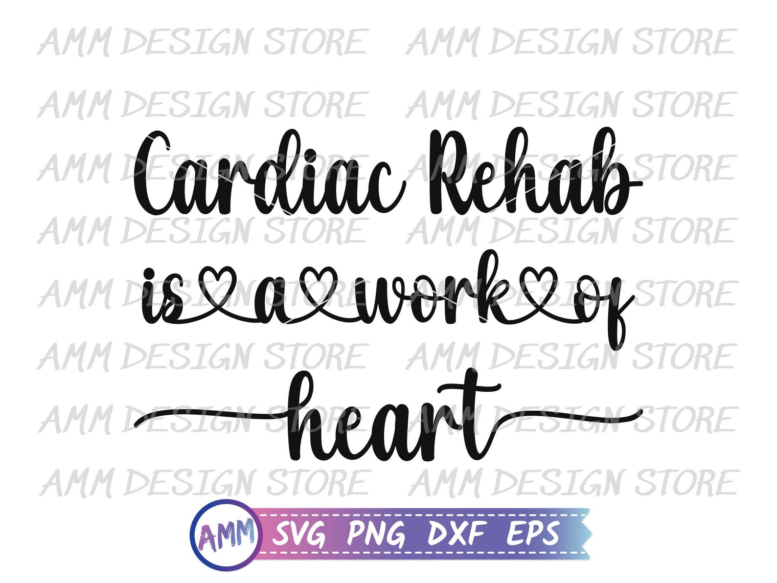 Rehab Assistant Svg, Cardiac Rehab is a Work of Heart SVG, Rehab Tech ...