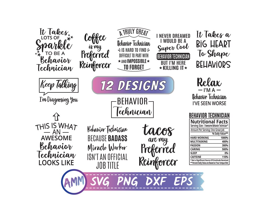 Behavior Technician Svg, Bundle Svg, RBT Svg, Behavior Tech Svg ...