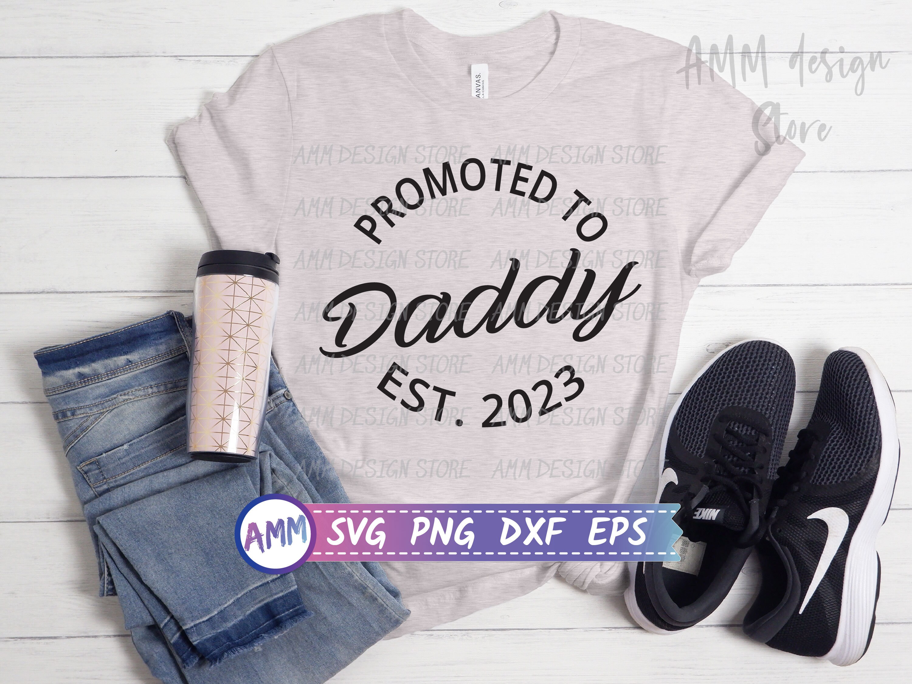 Promoted to Family of EST 2023 Baby Announcement Svg 2023 - Etsy