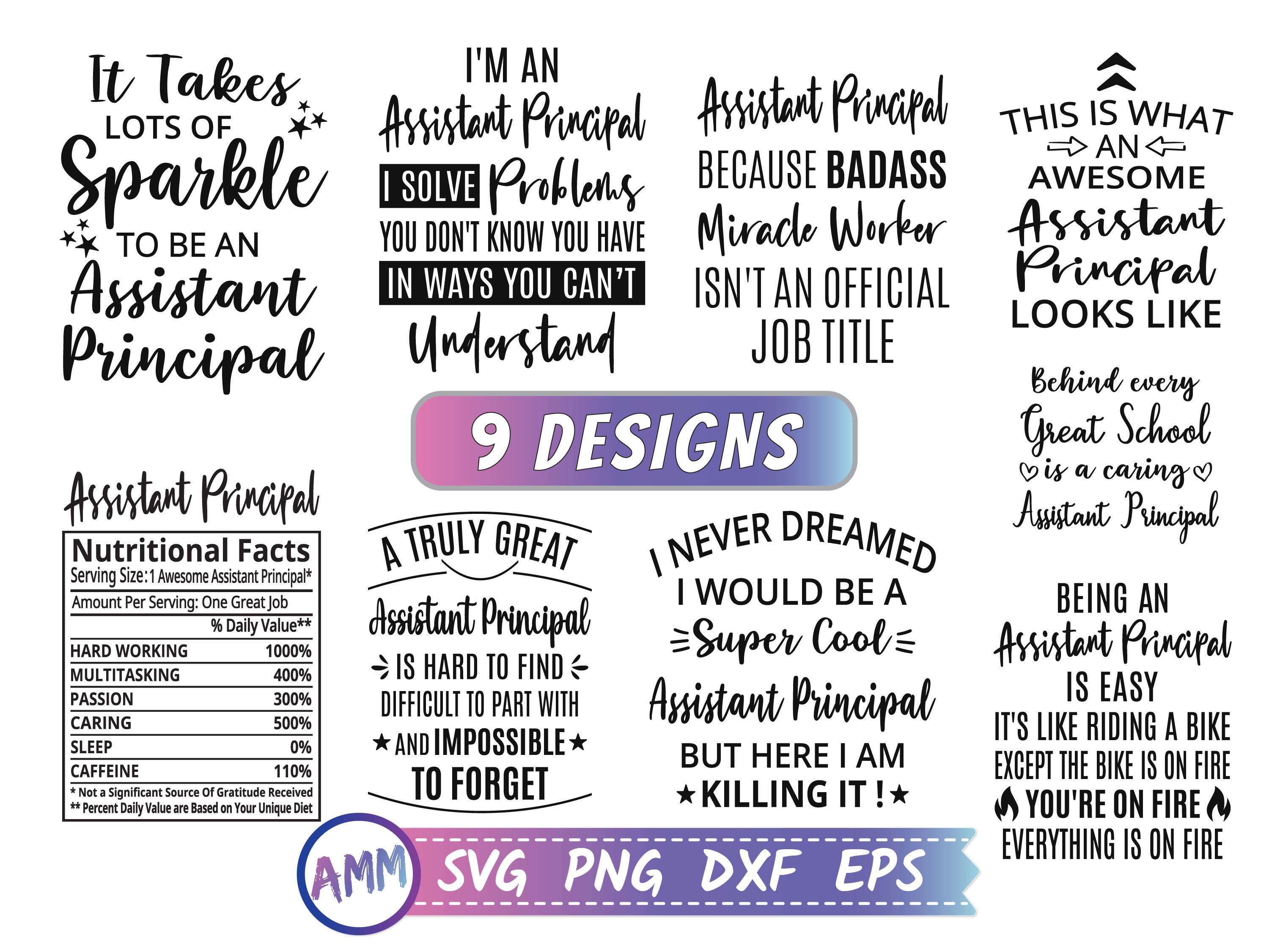 Assistant Principal SVG Bundle Svg Assistant Principal | Etsy