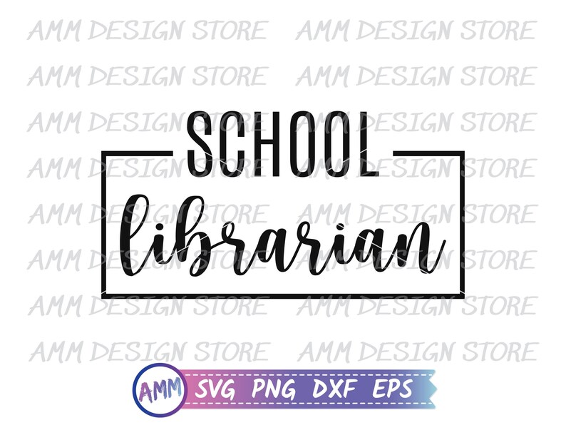 School Librarian SVG Bundle Svg School Librarian Shirt SVG | Etsy