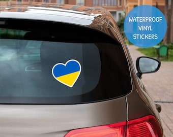 Stand With Ukraine Sticker Vinyl Decal We Stand With Ukraine Vinyl ...