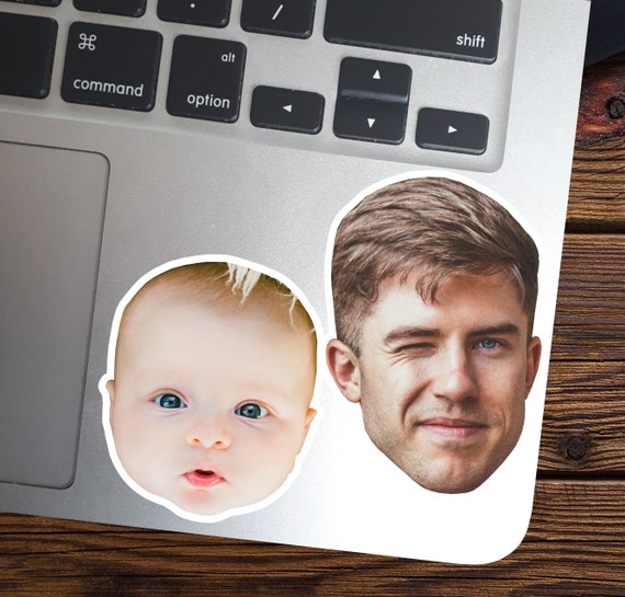 Custom Face Stickers Personalized Face Stickers Christmas | Etsy