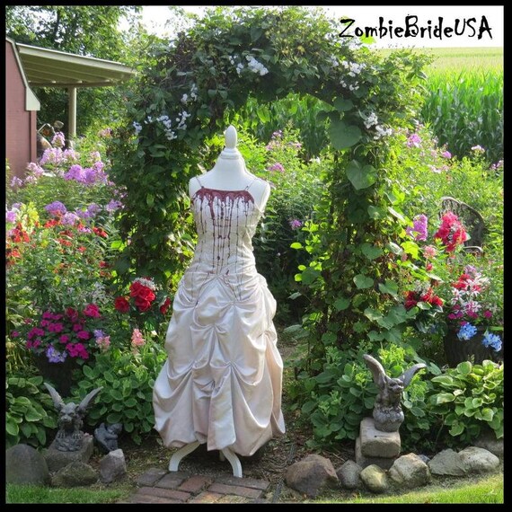 ZOMBIE BRIDE, Bloody Zombie Bridal Gown,Zombie Costum… - Gem