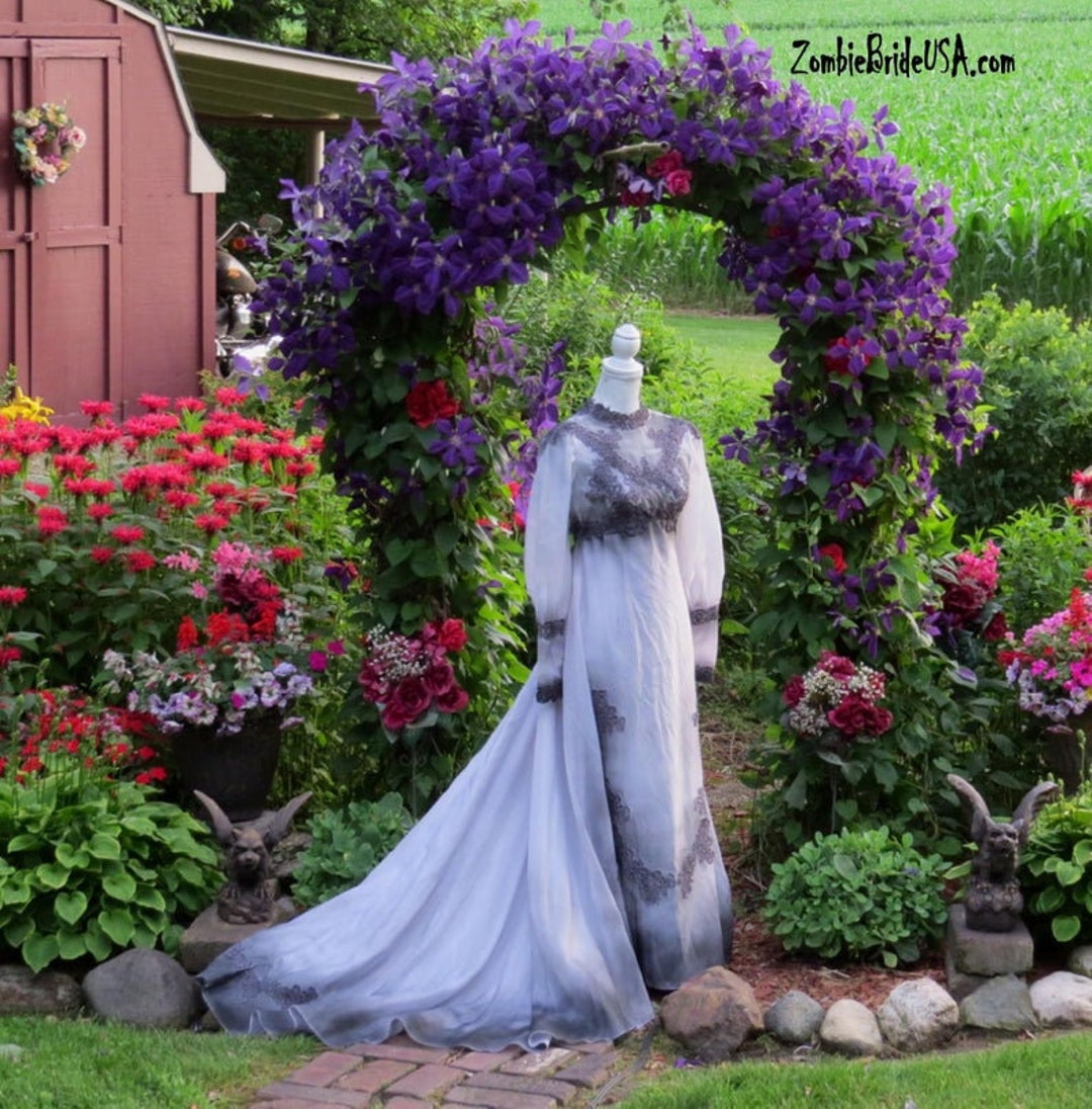 Gothic Bridal Gown Gothic Bride Zombie Halloween Bride Ghost Bridal ...