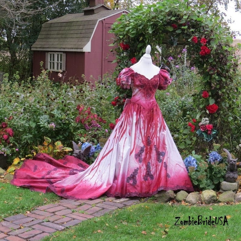 Dead Bride Costume, Plus Size Dead Bride, off the Shoulder Bridal Gown ...