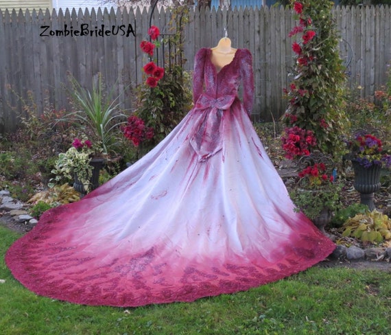 Vampire Costume dress, Bloody Bride, Bloody Zombie Co… - Gem