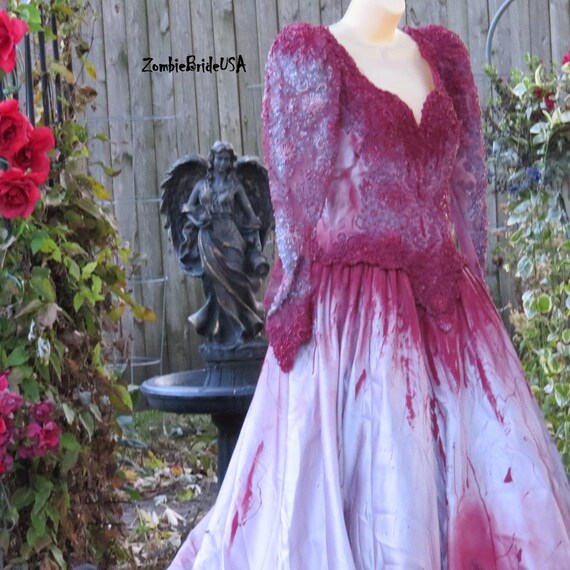 Vampire Costume dress, Bloody Bride, Bloody Zombie Co… - Gem